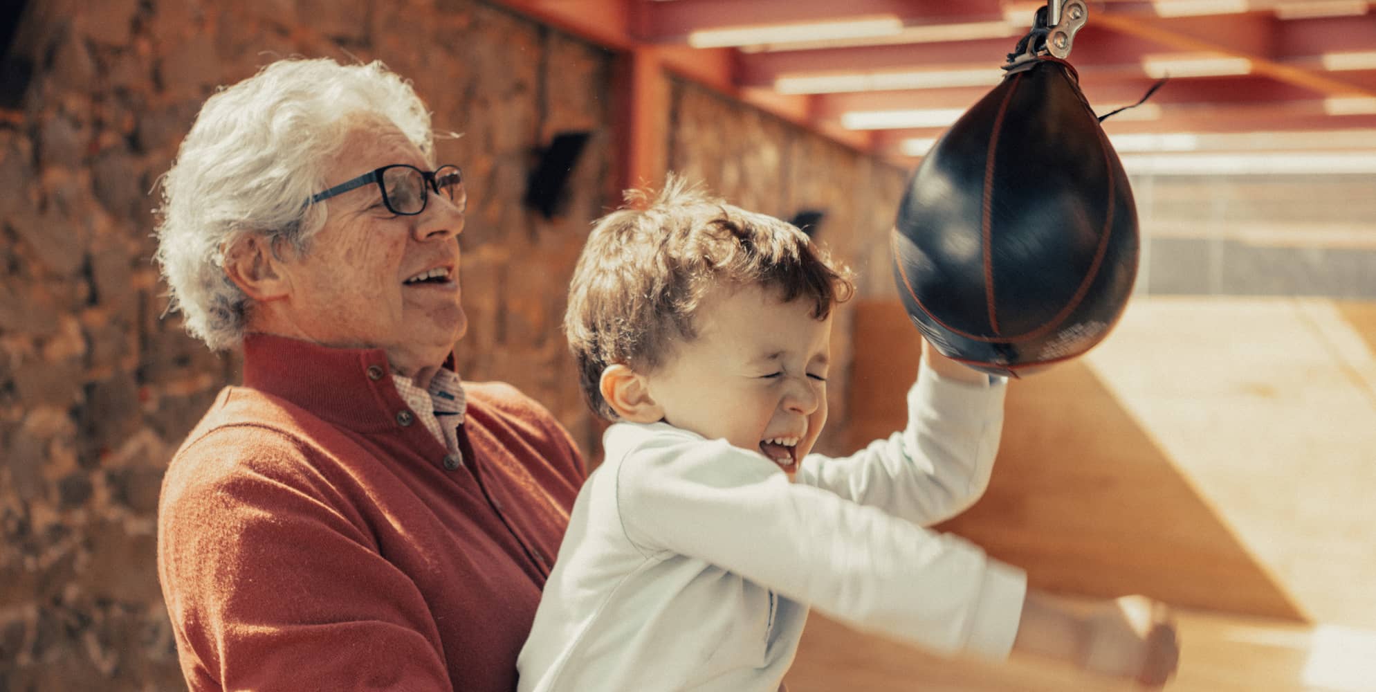Stem Cell Therapy South Africa | Granfather teaching granson boxing